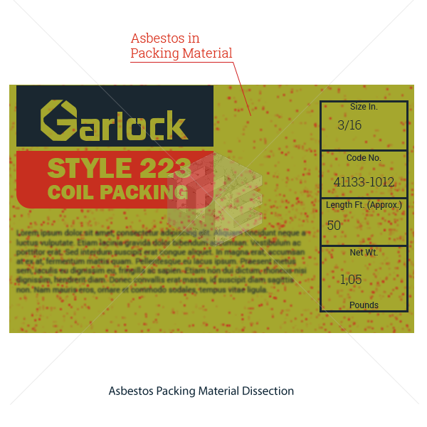 Asbestos packing material | ELG Law